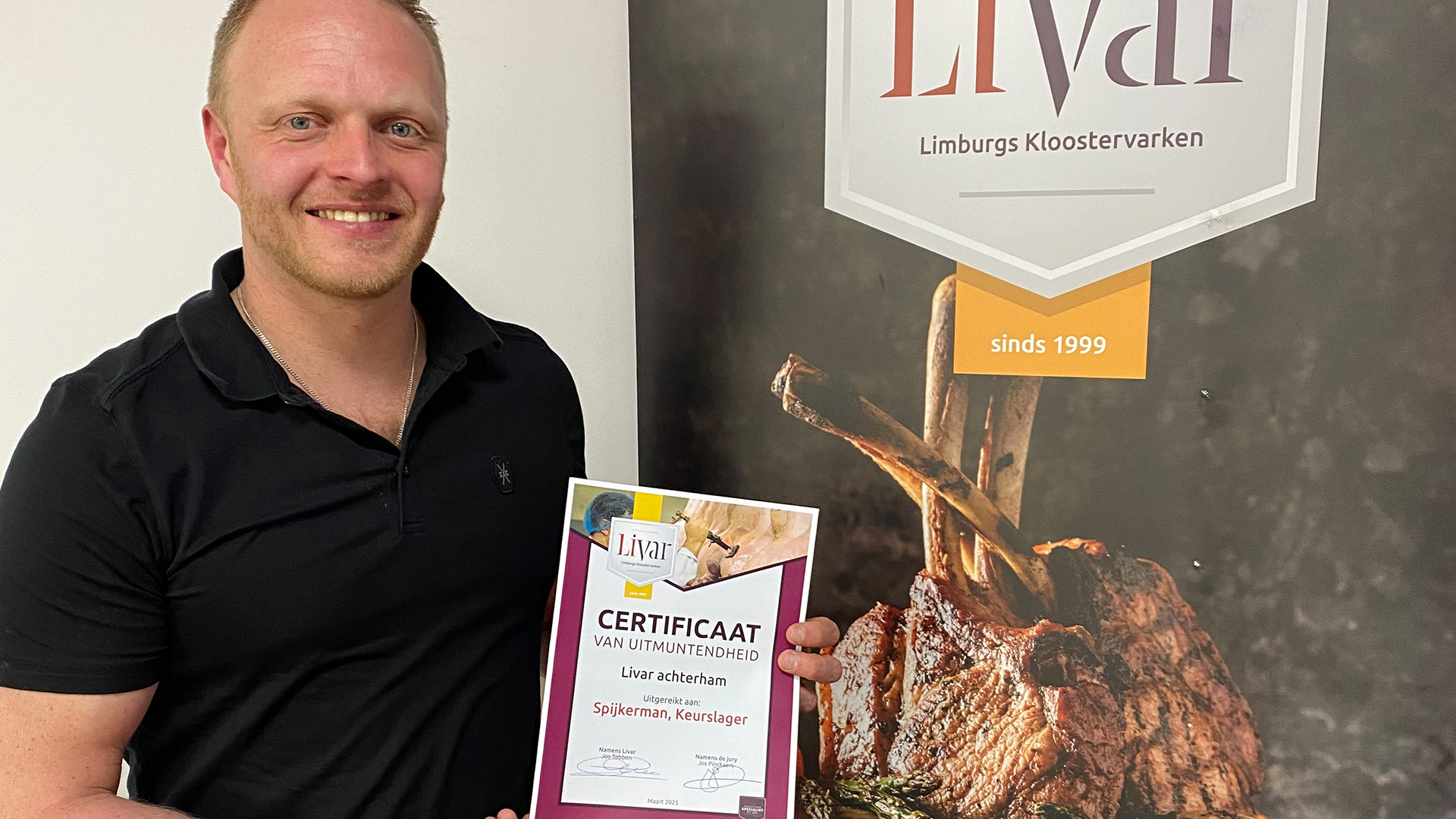 Zeven Livar slagers ontvangen certificaat van uitmuntendheid voor hun ...